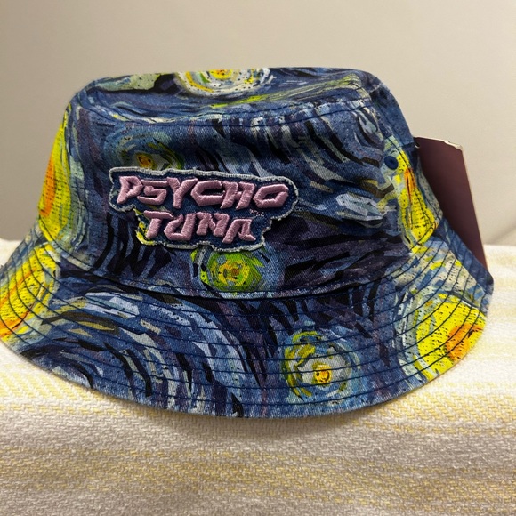 Psycho Tuna | Accessories | Psycho Tuna Blue And Yellow Bucket Hat ...